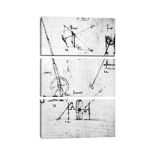 iCanvas "A page from the Codex Forster, 1480s-1494" by Leonardo da ...