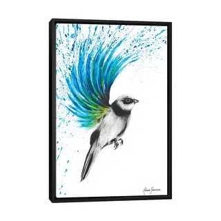 iCanvas "Turquoise Finch" by Ashvin Harrison Framed - Bed Bath & Beyond ...