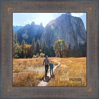 17x17 Distressed/Aged Complete Wood Square Picture Frame with UV ...