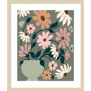 Vase of Wildflowers by Incado Wood Framed Wall Art Print - Svelte ...