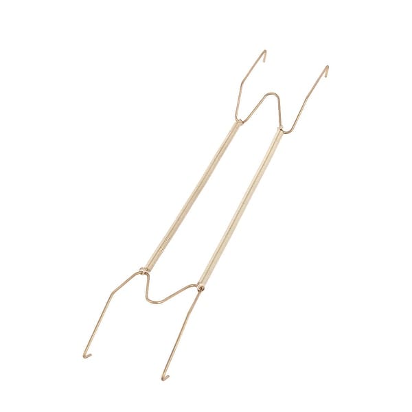 Kitchen Gadget Metal W Shaped Spring Loaded Plate Hanger 26.9 x 5.5cm ...