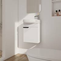 Beingnext 16"/18" Mini Bathroom Vanity with Sink for Small Bathroom ...