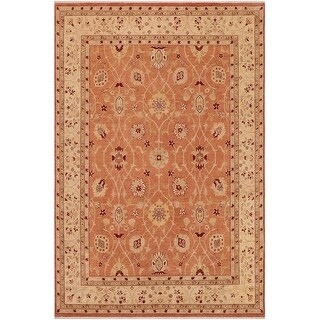 Classic Ziegler Jesus Peach Tan Hand-knotted Wool Rug - 8'9" x 11'11 ...