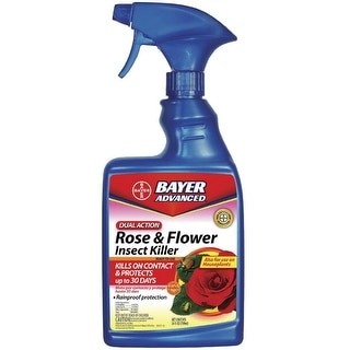Bayer Advanced 502570B RTU Dual Action Rose & Flower Insect Killer, 24 ...