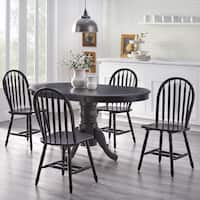 Simple Living Carolina Farmhouse Solid Wood Dining Table with Leaf - On ...