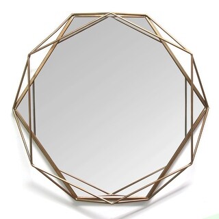 Polygon Wall Mirror - 31.5W x 29.53H in.,Bedroom Mirror - As picture ...