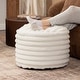 Jaxx Paran Pouf - Fluffy Faux Fur Ottoman for Modern Interior Design - Bed Bath & Beyond - 40649379
