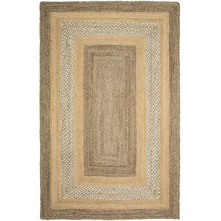 8' x 10' Tan and Beige Bordered Area Rug - 3'6" - Bed Bath & Beyond - 39597716