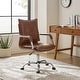 HULALA HOME Zarina Modern Faux Leather Swivel Office Chair Desk Chair ...
