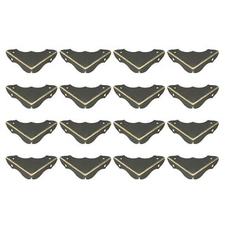 Metal Desk Corner Protectors Table Edge Cover Guard 40x40x9mm - Bronze ...