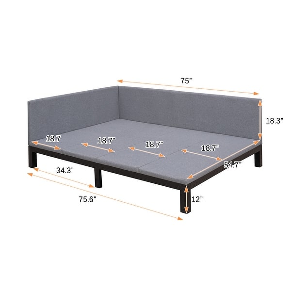 Mid-Century Modern Design Full Size Daybed - Bed Bath & Beyond - 38414701