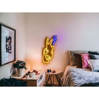 Pikachu Led Neon Light Wall Decor Art for Home Party Bar - Multicolor ...