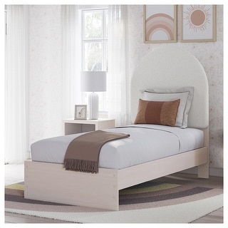 Signature Design by Ashley Wistenpine Pink/Cream Twin Upholstered Panel ...
