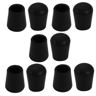 10Pcs Chair Leg Caps Rubber Round Furniture Feet Covers 10mm Inner Dia ...