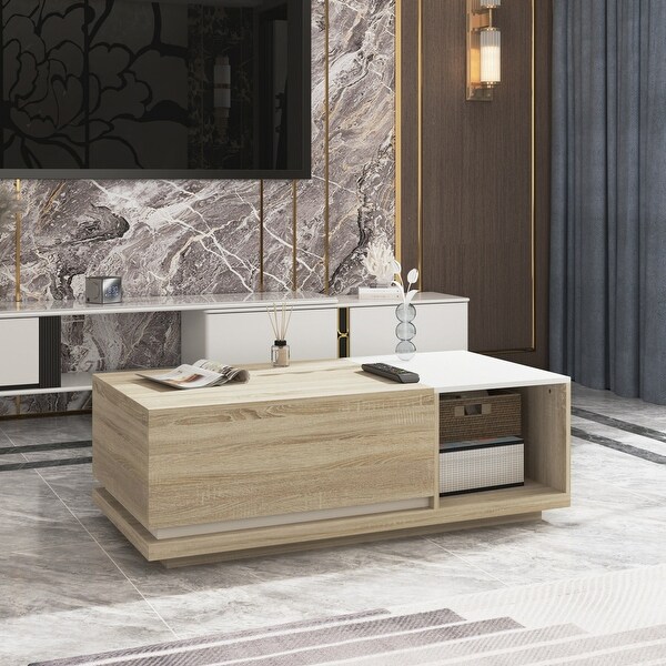 Console table with hidden storage store