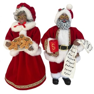 12" Black Mr. & Mrs. Claus - Bed Bath & Beyond - 41010696