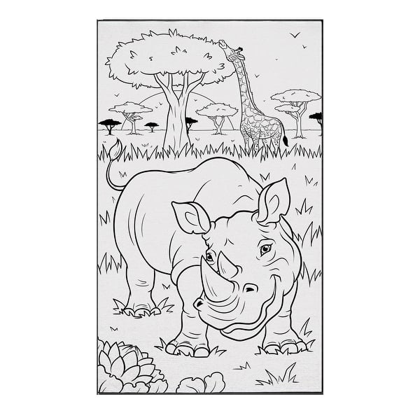 rhinoceros coloring book