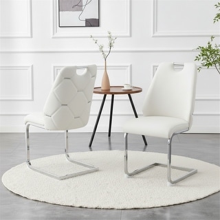 Kitchen Chairs with Gold Mesh Texture and Chrome Pull Handle(Set of 2 ...