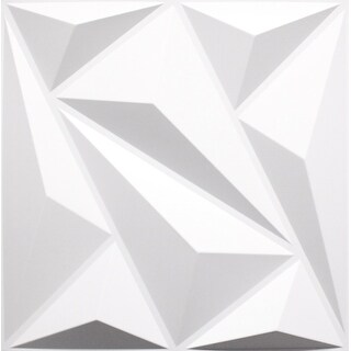 Dundee Deco White Diamond PVC 3D Wall Panels, Decorative Wall Paneling ...