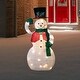 36" LED Lighted Animated Hat Tipping Snowman Christmas Figure - Bed ...