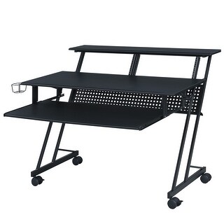Sturdy Keyboard Stand w/ Wood Top & Caster Wheels - Bed Bath & Beyond ...