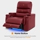 MCombo Home Theater Power Recliner with Adjustable Headrest & Lumbar ...
