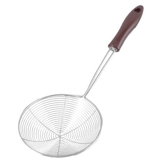 Unique Bargains Plastic Handle Stainless Steel 4cm Depth Wire Screen ...