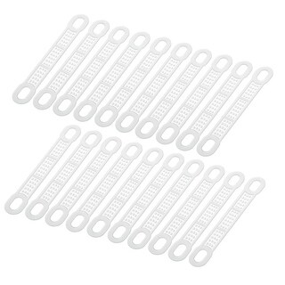 50Pcs Non-Slip Silicone Hanger Grips Clothes Hanger Strips 3.94"x0.47 ...
