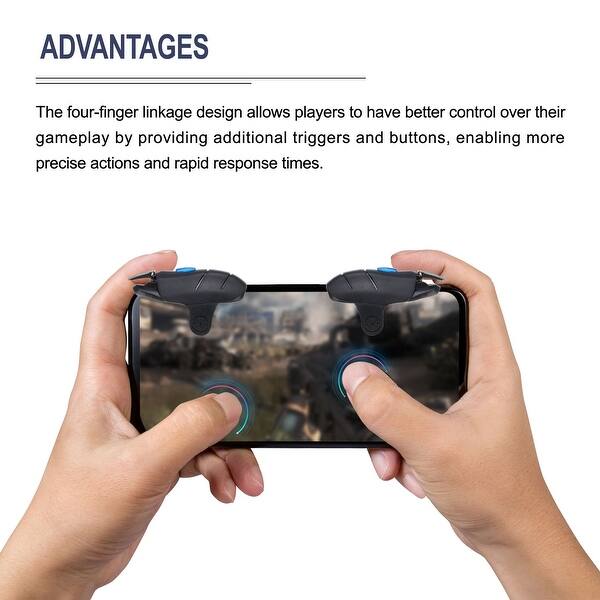 Gaming Trigger Game Controller Fire Keys Linkage Joystick Black with ...