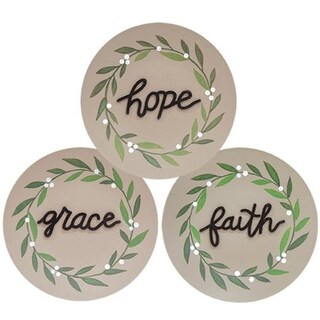 Grace Faith Hope Vine Plate 3 Asstd. - 6.25” in diameter - Bed Bath ...