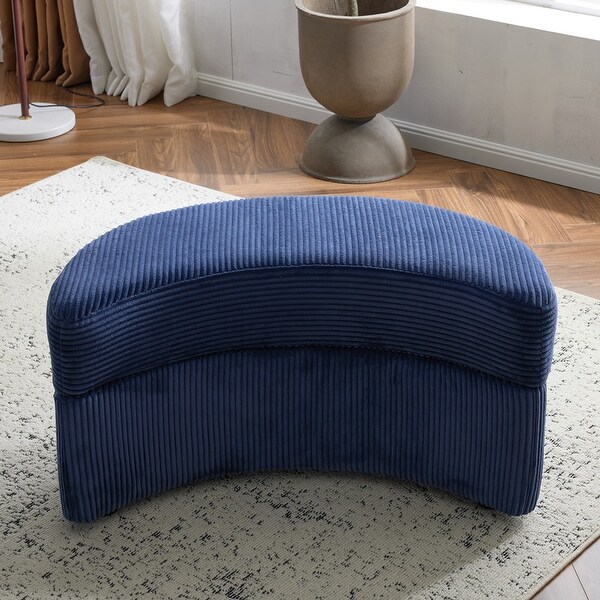 Velvet Crescent Wedge Ottoman Bed Bath Beyond 42046933