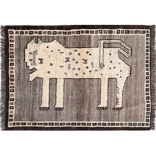 Distinctive Majestic Persian Lion rug - 4'01'' x 5'09'' - Bed Bath ...