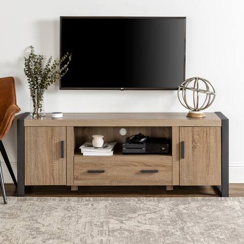 Walker Edison Burke 60-inch Urban TV Stand - Overstock - 8379053
