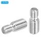 10pcs M8x1.25 to M10x1.5 Double End Threaded Stud Screw Bolt Rod 25mm ...
