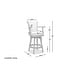 Williams Swivel Upholstered Bar Stool - Counter or Bar Height - 27 or ...
