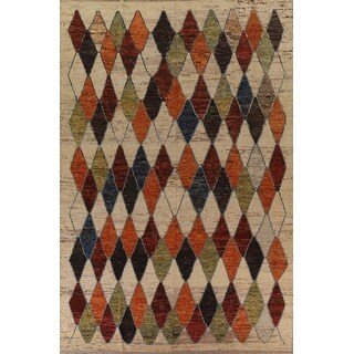 Trellis Moroccan Large Wool Area Rug Hand-knotted Dining Room Carpet ...