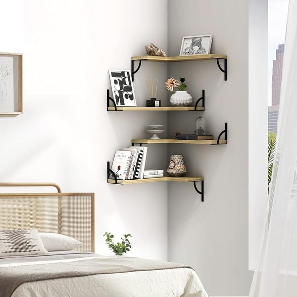 bedroom shelf wall