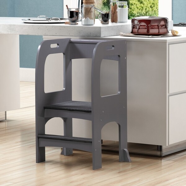 Metal Step Stool - Portable Folding Foot Stool - Non-Slip, Compact ...