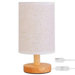 Warm White Fabric Table Lamp for Bedroom - Bed Bath & Beyond - 40755487