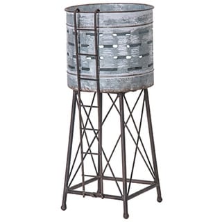 A&B Home Metal Water Tower Outdoor Planter - Bed Bath & Beyond - 36812891