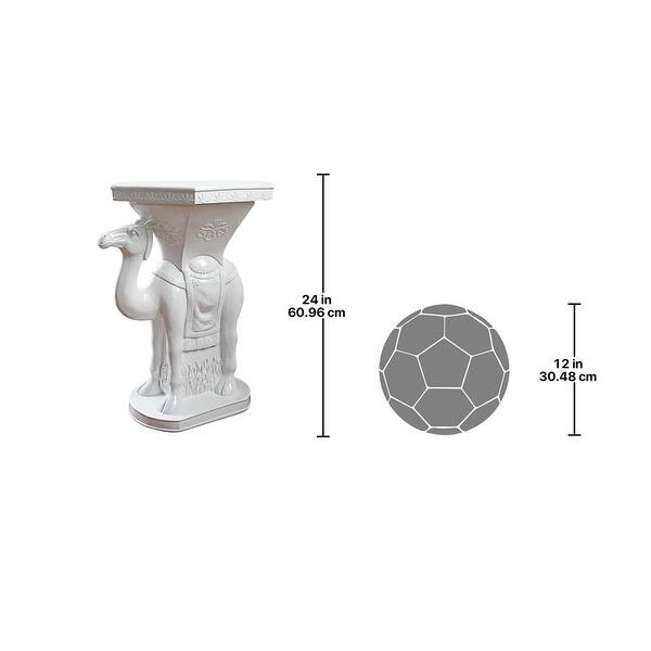 Design Toscano Bedouin Camel Side Table - White - Bed Bath & Beyond ...
