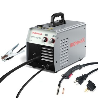 IRONMAX MIG Welder Gasless Flux Core Welding Machine120V IGBT - See ...