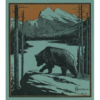 Nature Magazine Bear by a Cliff Vintage Cover (100% Cotton Towel ...