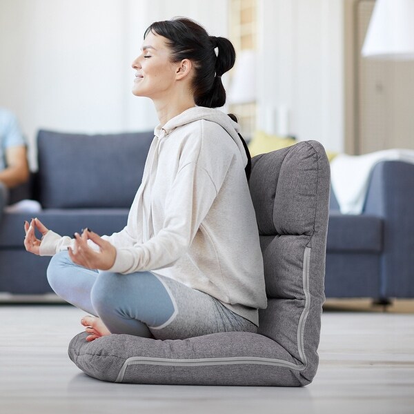 Living Room Accent Chair Adjustable Floor Chair Folding Upholstery Recliner for Meditation or Game On Sale Bed Bath Beyond 32313047