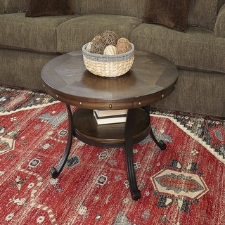 Holloway 36" Round Cocktail Table, Rustic Umber - Bed Bath & Beyond ...