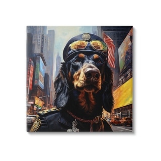 Stupell Military Dog Portrait Canvas Wall Art Design by Ray Powers - On ...