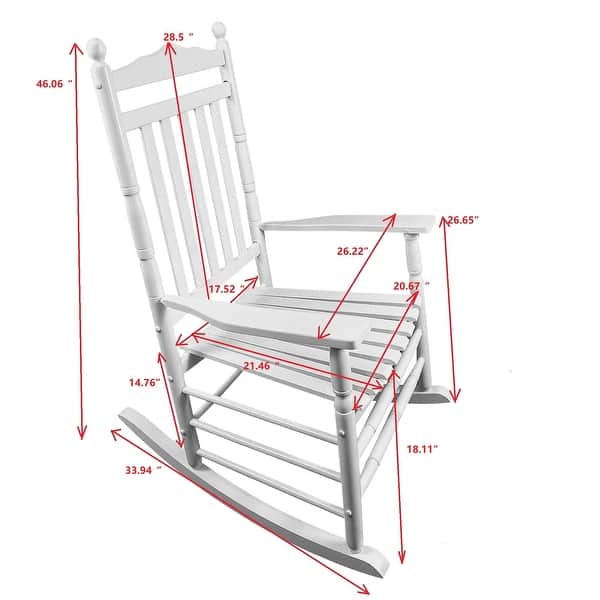 Balcony Porch Adult Rocking Chair - Bed Bath & Beyond - 40129898