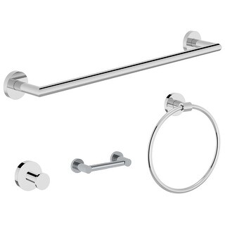 Symmons Identity Bathroom Hardware Set - Includes Towel Bar, Robe - Bed ...