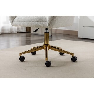 Ivory Teddy 360 Swivel Single Chair With Universal Wheels - Bed Bath ...