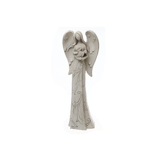 Christmas Polyresin Angel With Engravings - Set of 2 - Bed Bath ...